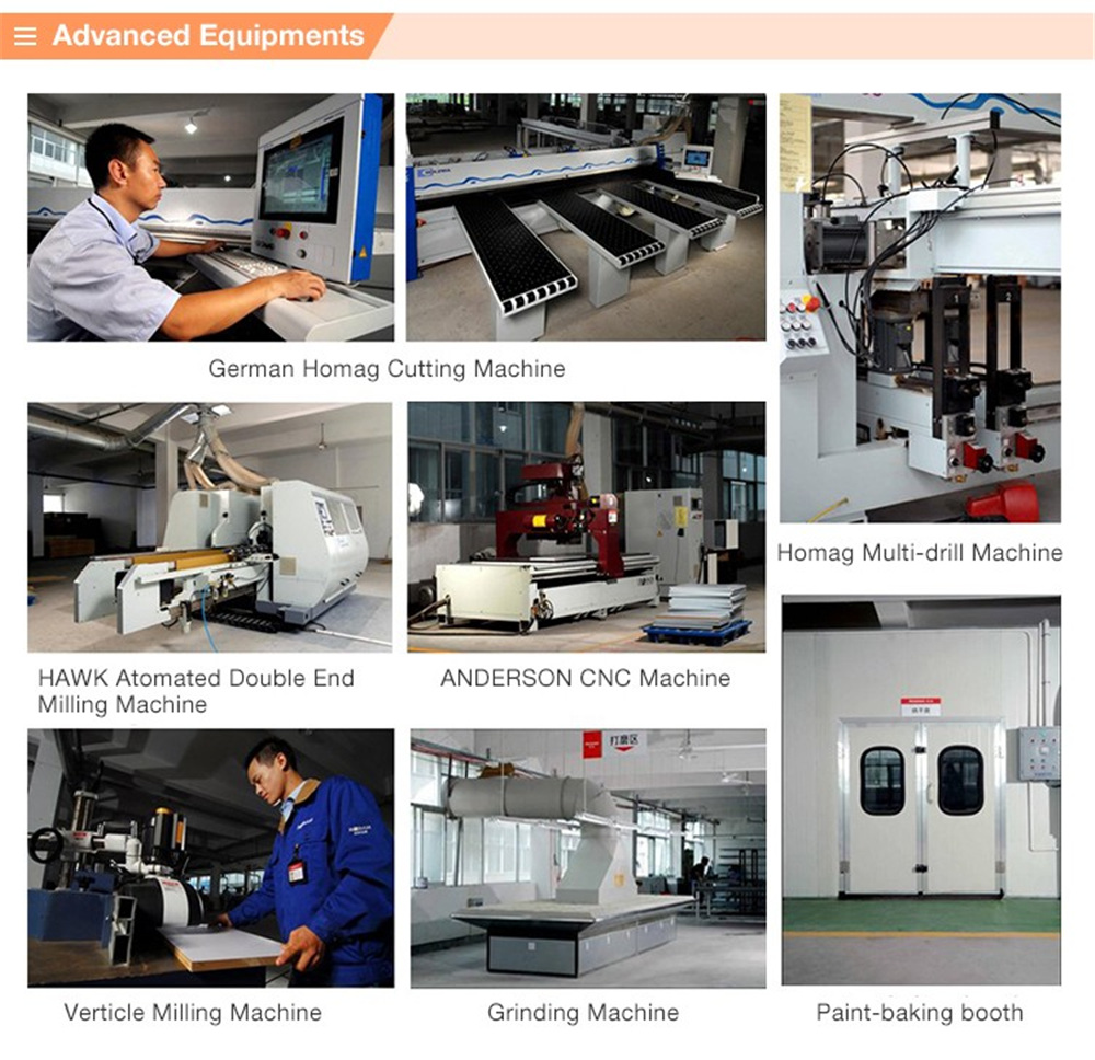 Factory melamine door finish ready made simple design kitchen cabinet