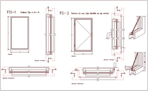 High quality assured simple design aluminum window price